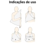 BANDAGEM TRIANGULAR FIBRA RESGATE B-712 TAM. G - Fibra Bolsas